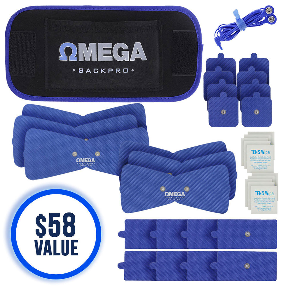 Omega Back & Shoulder Pain Therapy TENS Bundle