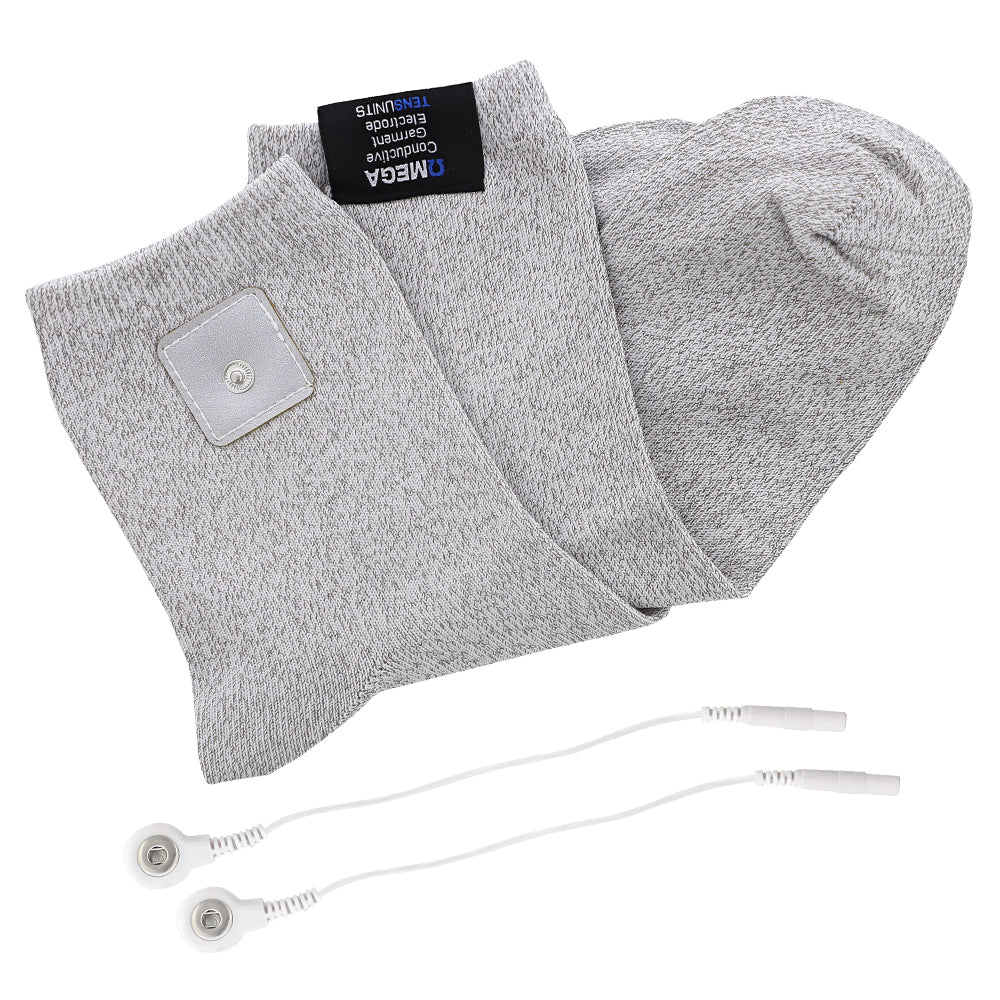 Omega Premium Conductive Socks for TENS/EMS - Pain Relief Therapy