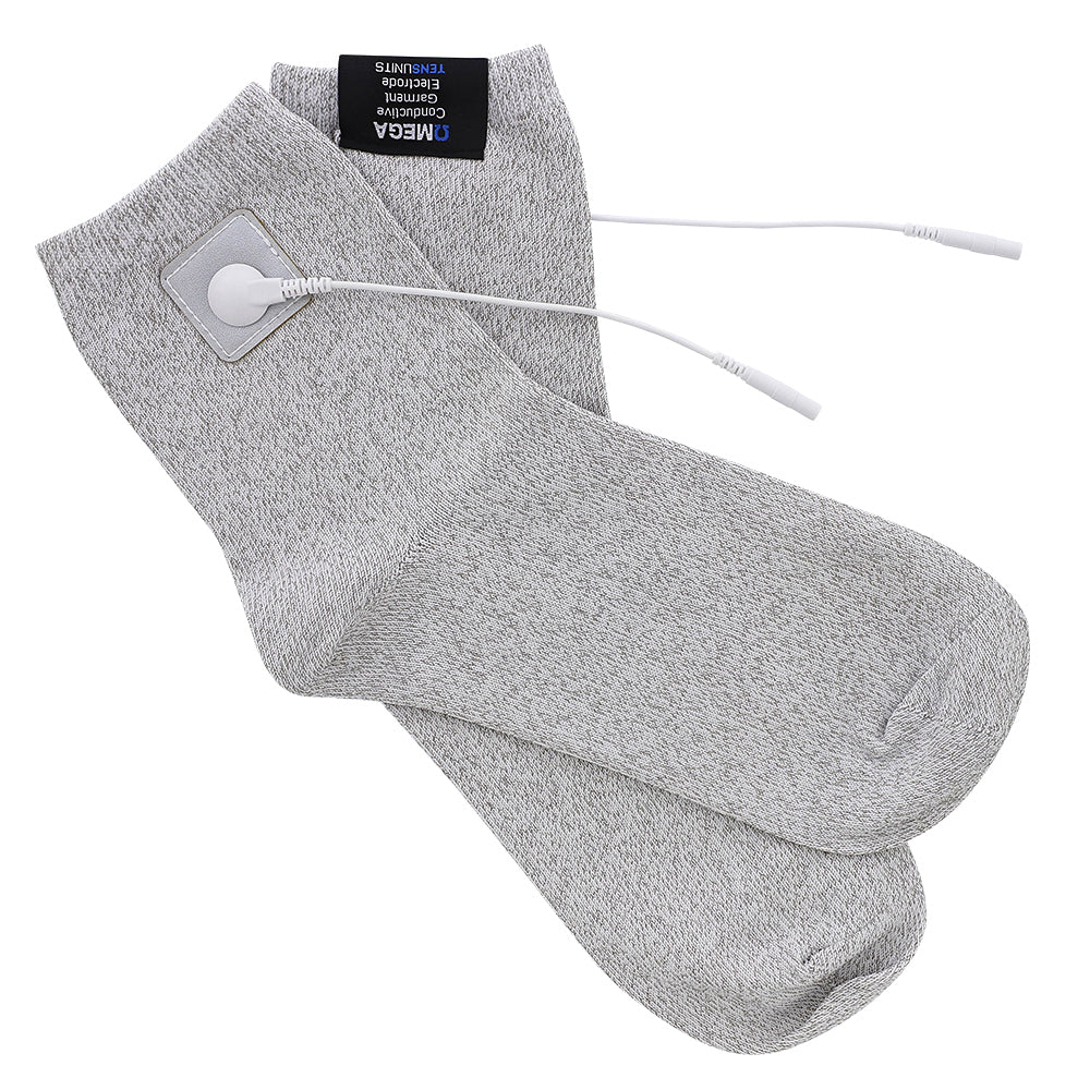 Omega Premium Conductive Socks for TENS/EMS - Pain Relief Therapy