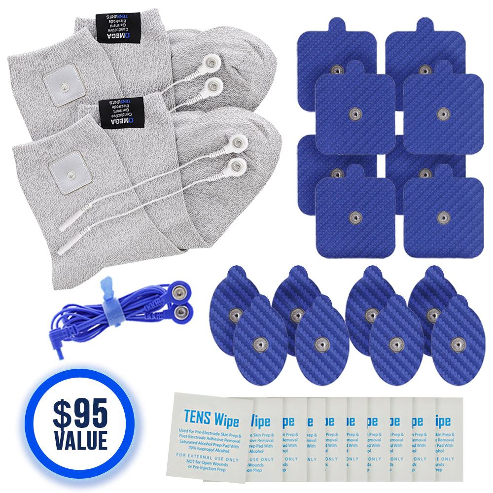 Omega Foot Pain Therapy TENS Bundle