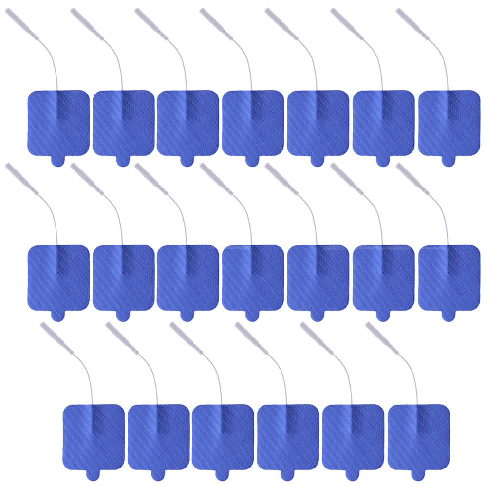 Ultra Premium: 20 Blue Mesh Cloth Electrodes - 2"x2"